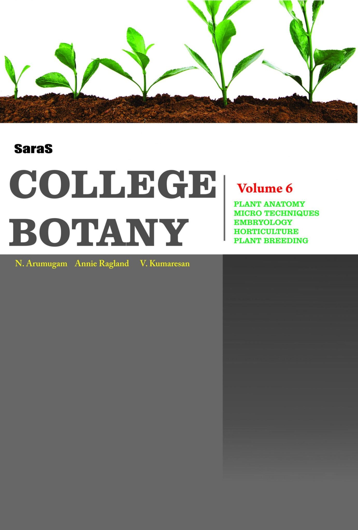 College Botany – Volume 6 Plant Anatomy, Microtechniques, Embryology ...