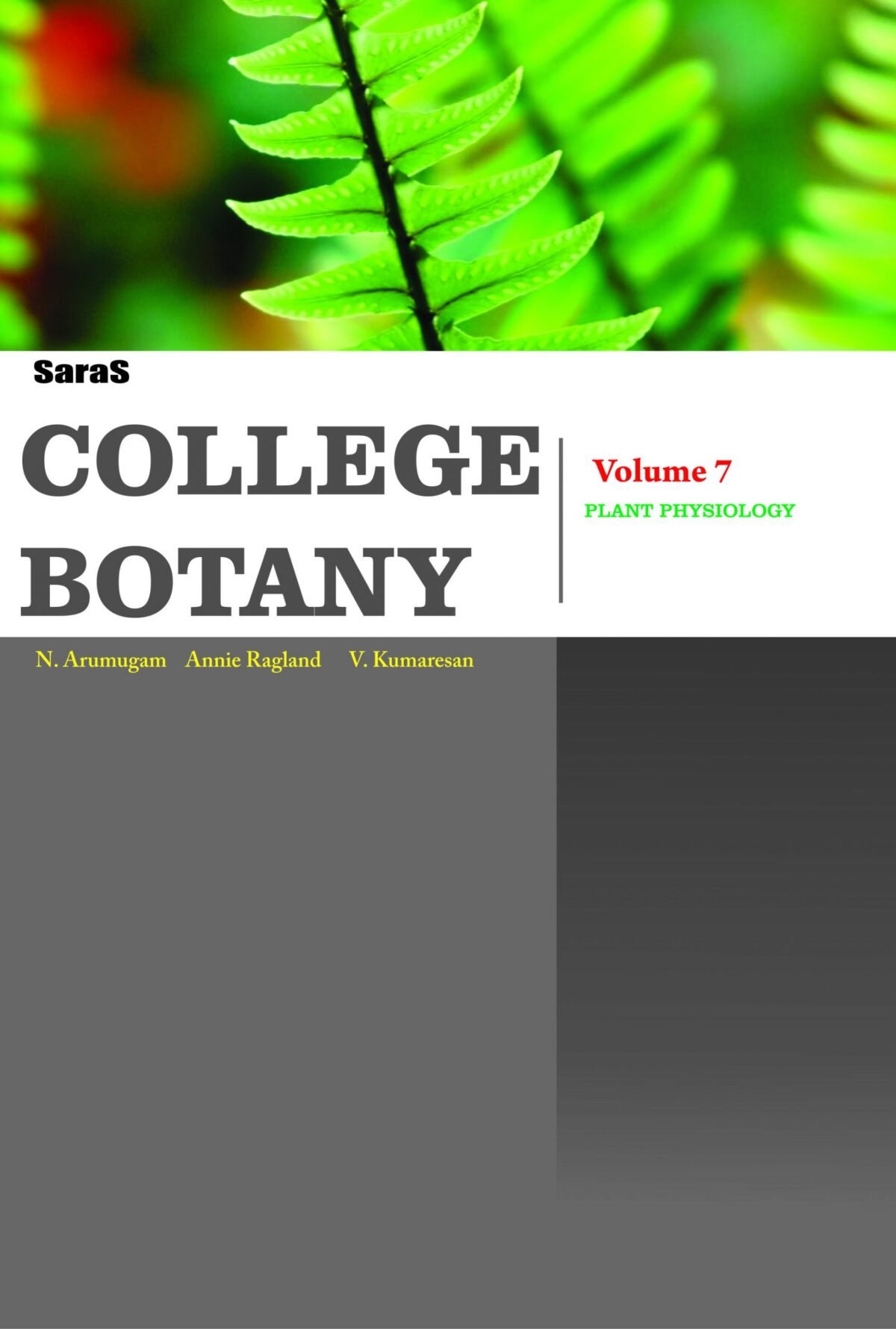 A Text Book of Botany Volume 3 (Taxonomy, Embryology and Horticulture ...