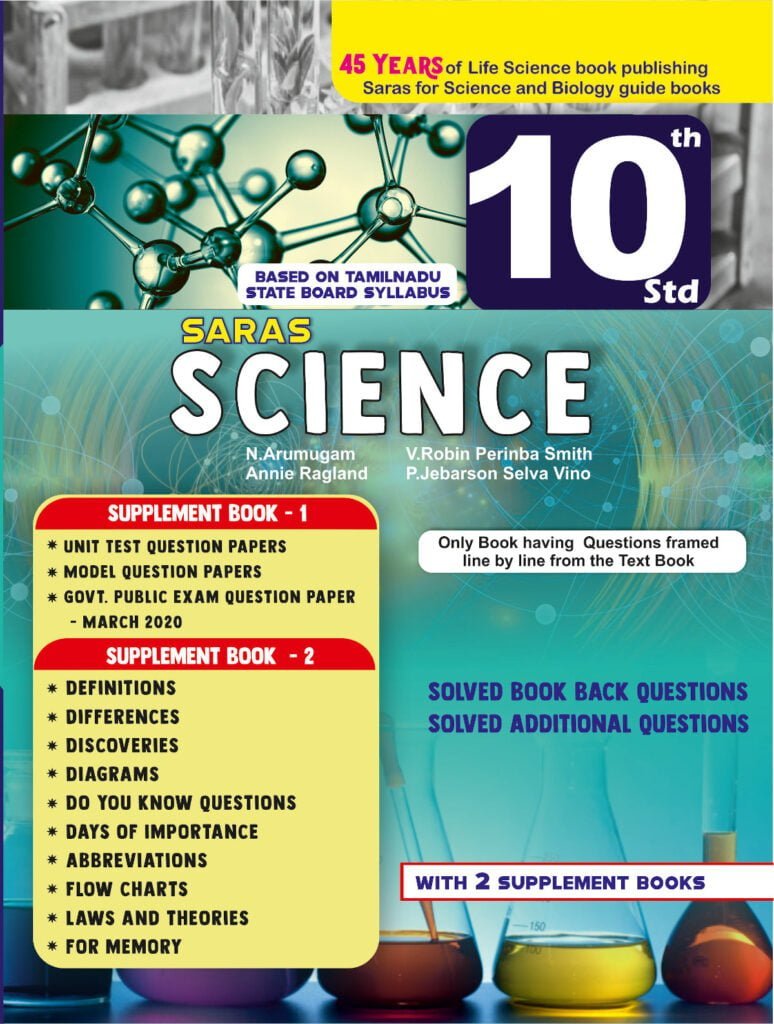 SARAS 9th Standard Science Guide Full Year for Tamilnadu State Board ...